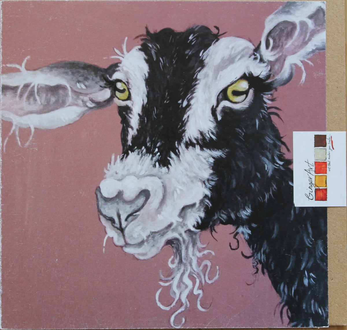 Vincent van Goat Greetings card – Gingerarts